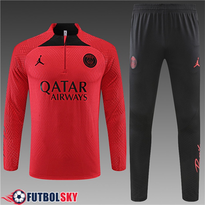 Comprar Chandal Equipos De Futbol Jordan PSG Ninos Rojo 2022/2023 Al ...