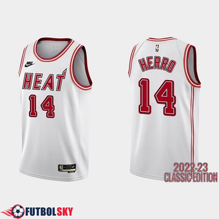 Comprar Camisetas Miami Heat (HERRO #14) 2022/23 Blanco Contrareembolso