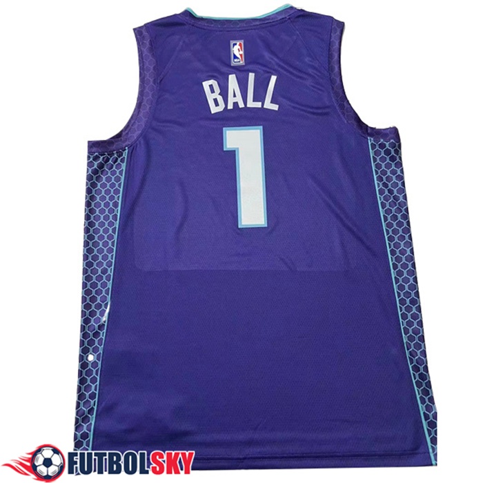 Comprar Camisetas Detroit Charlotte Hornets (BALL #1) 2022/23 Azul ...