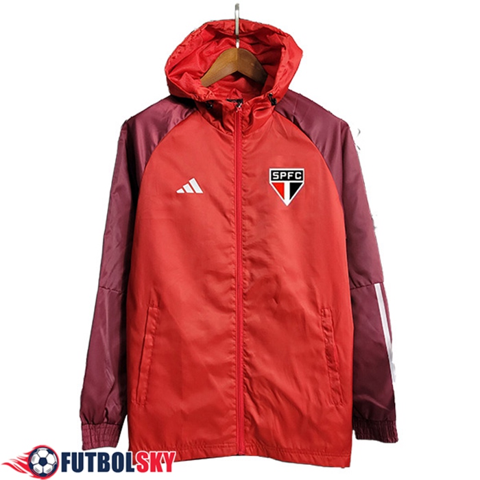 Comprar Rompevientos Sao Paulo FC Rojo 2023/2024 -04 Baratas