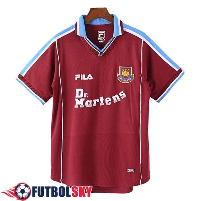 Comprar Camiseta West Ham Retro Primera 1999/2001 Personalizadas